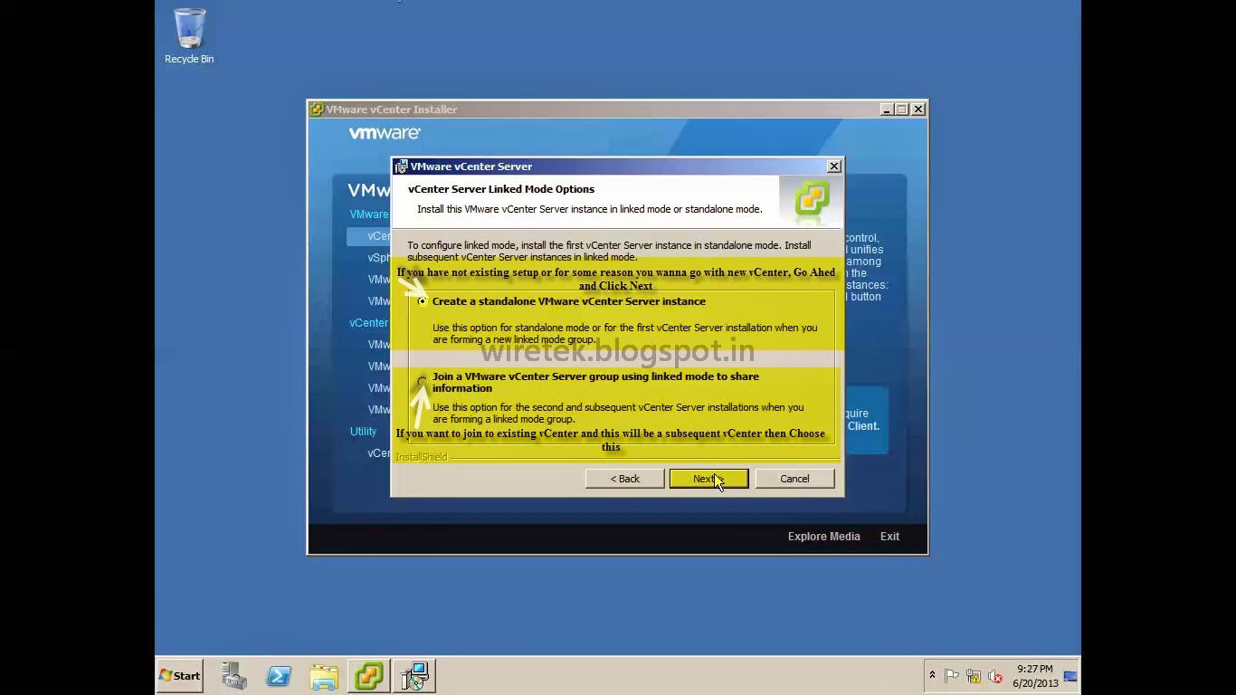 Step by Step Installation & Configuration of vCenter Server 5.0 on a ...