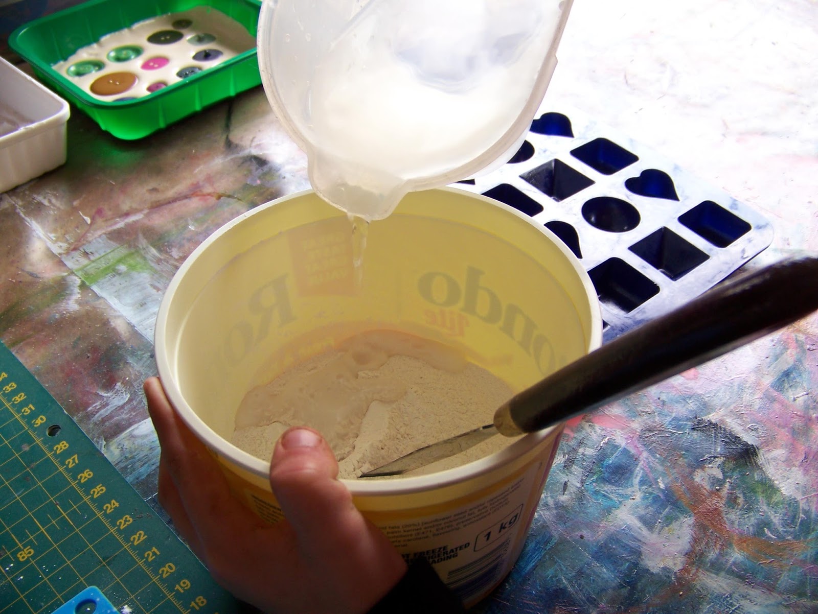 A Pretty Talent Blog: Casting Plaster of Paris in Various Molds