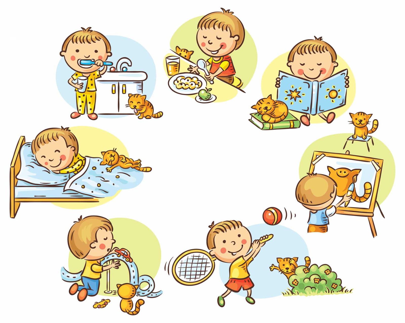 Daily schedule for a family of nine!