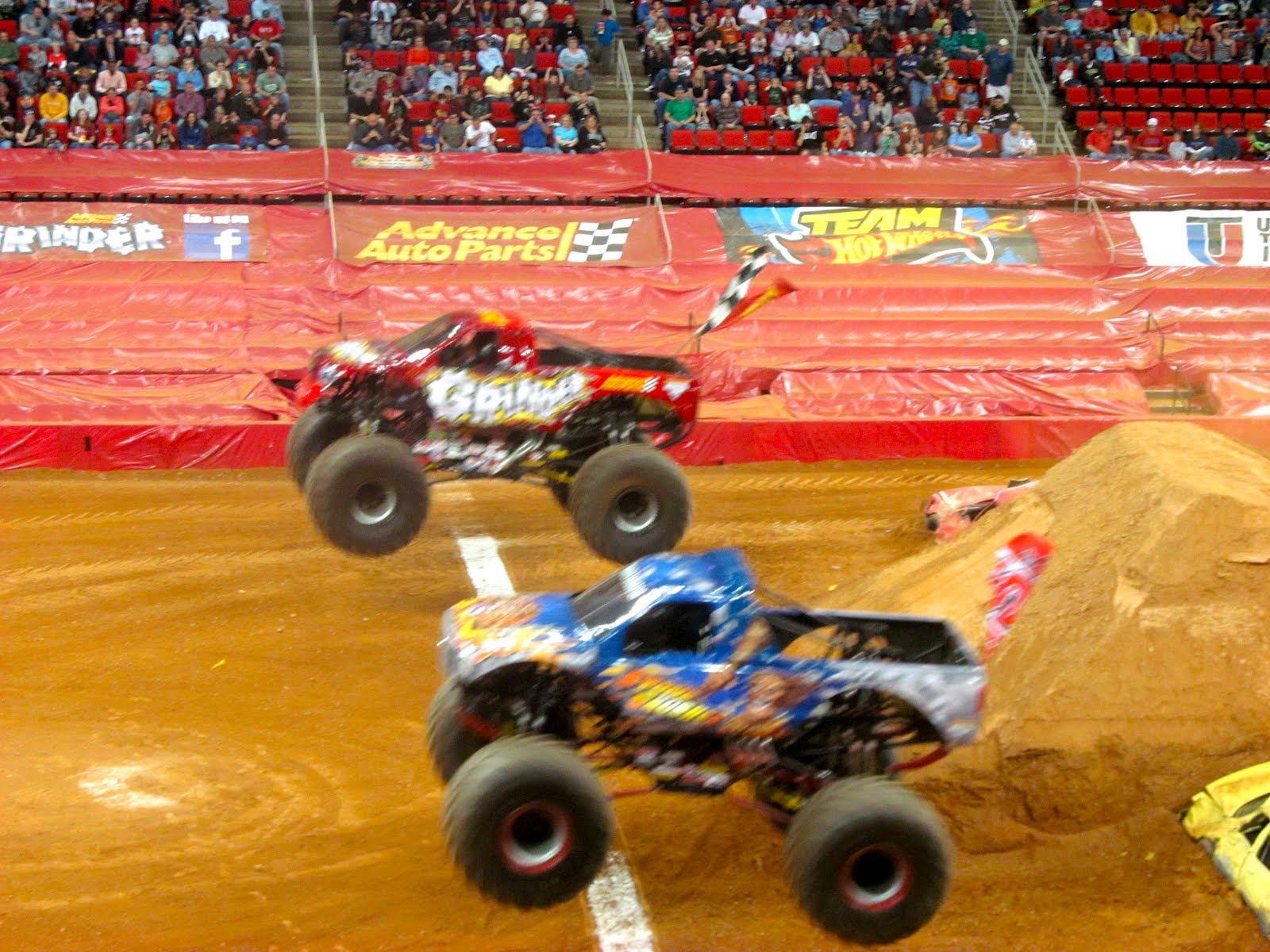 Eli & Cole - two boys, one big adventure: Monster Jam 2012!!!