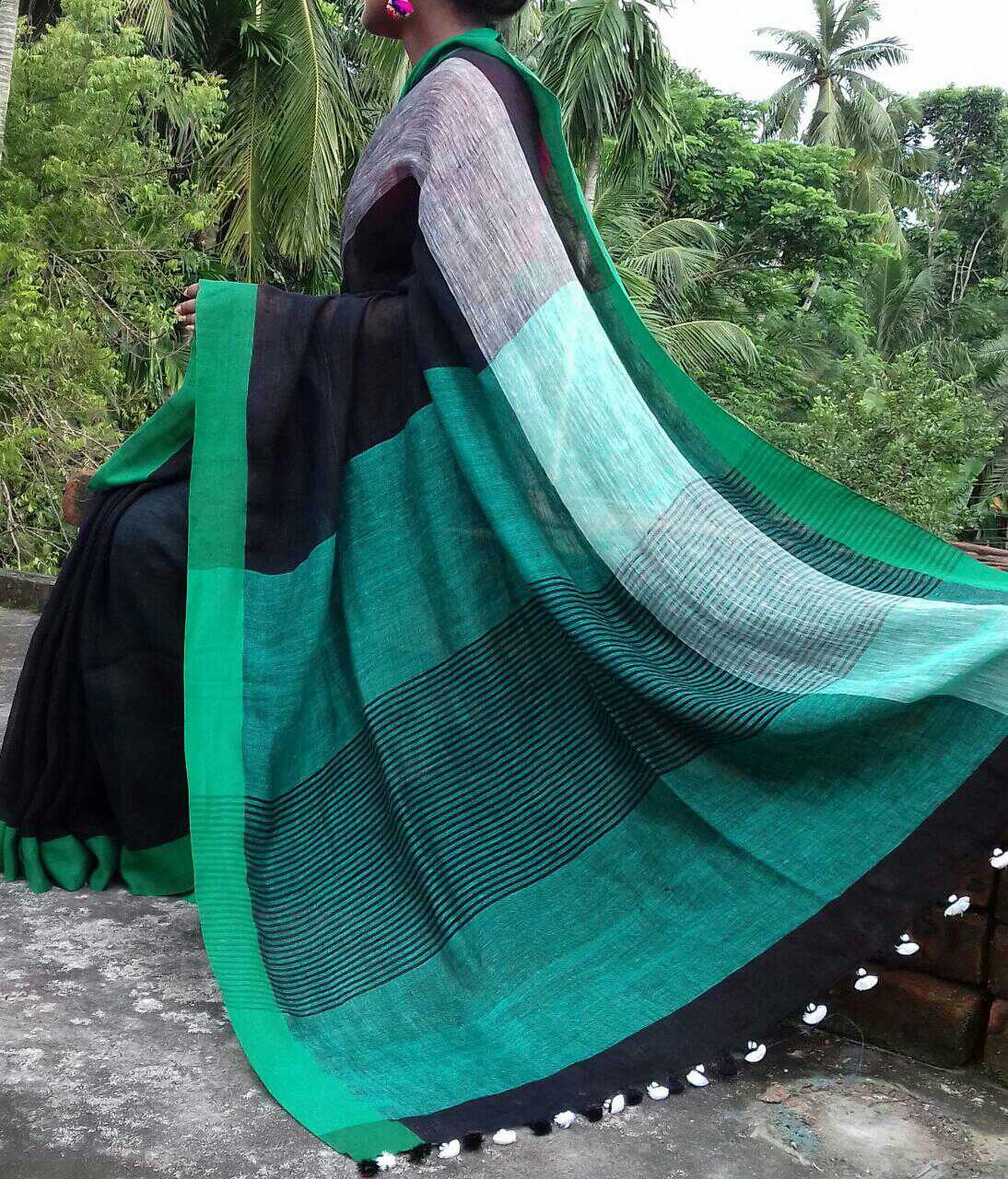 New linen collection | Buy online Lenin Sarees