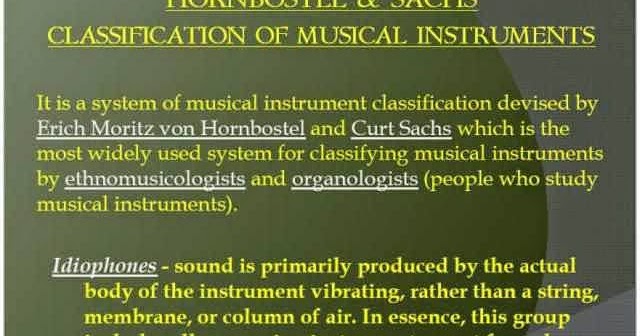 grade 7 Music: Classification of Musical Instruments