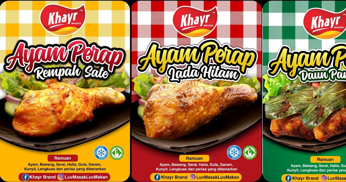 Khayr Brand Frozen Food: Ayam Perap
