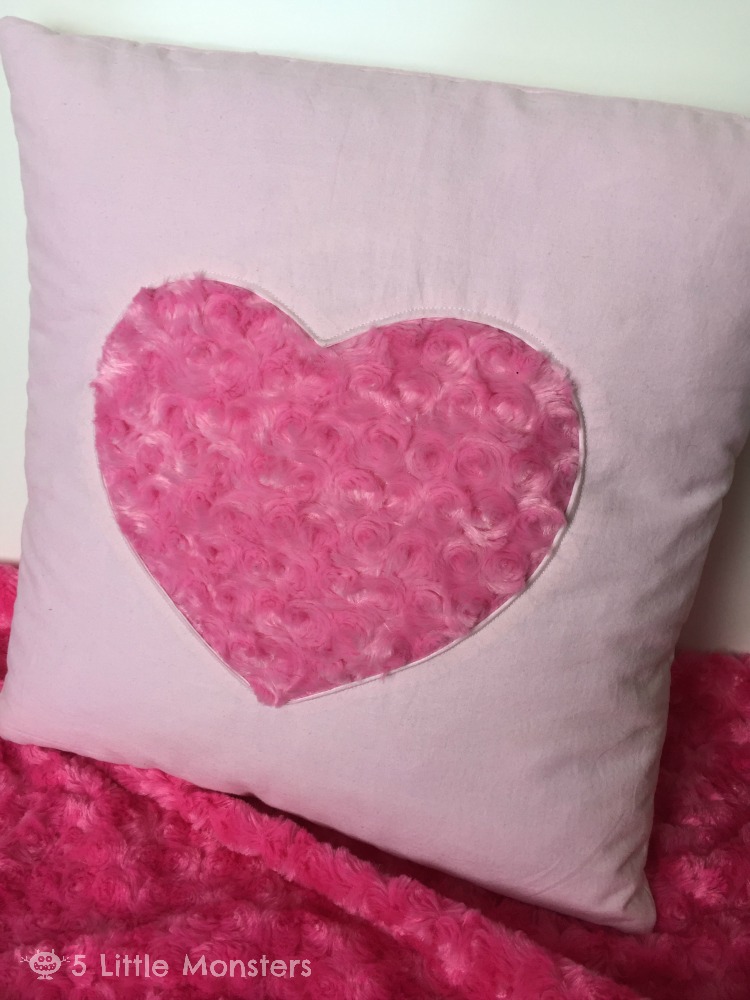 5 Little Monsters: Cuddle Heart Cutout Pillow