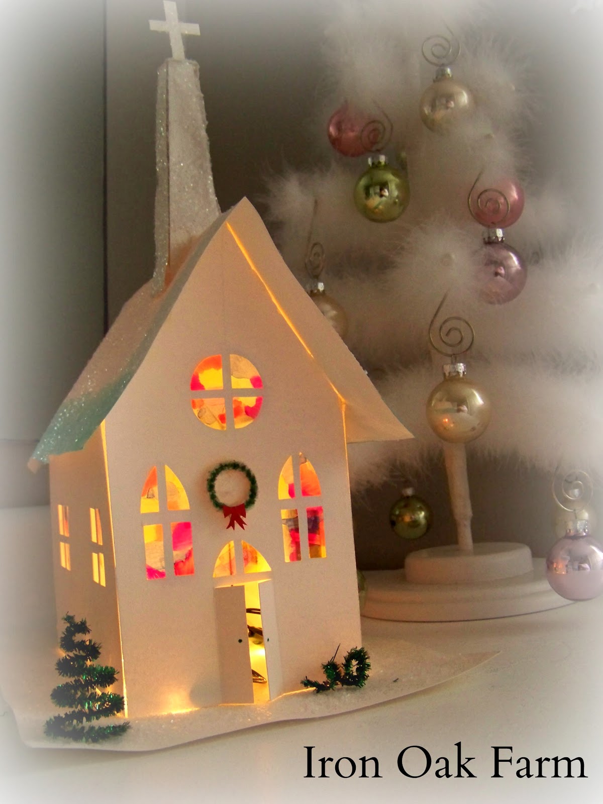 Iron Oak Farm: DIY Vintage Paper Church