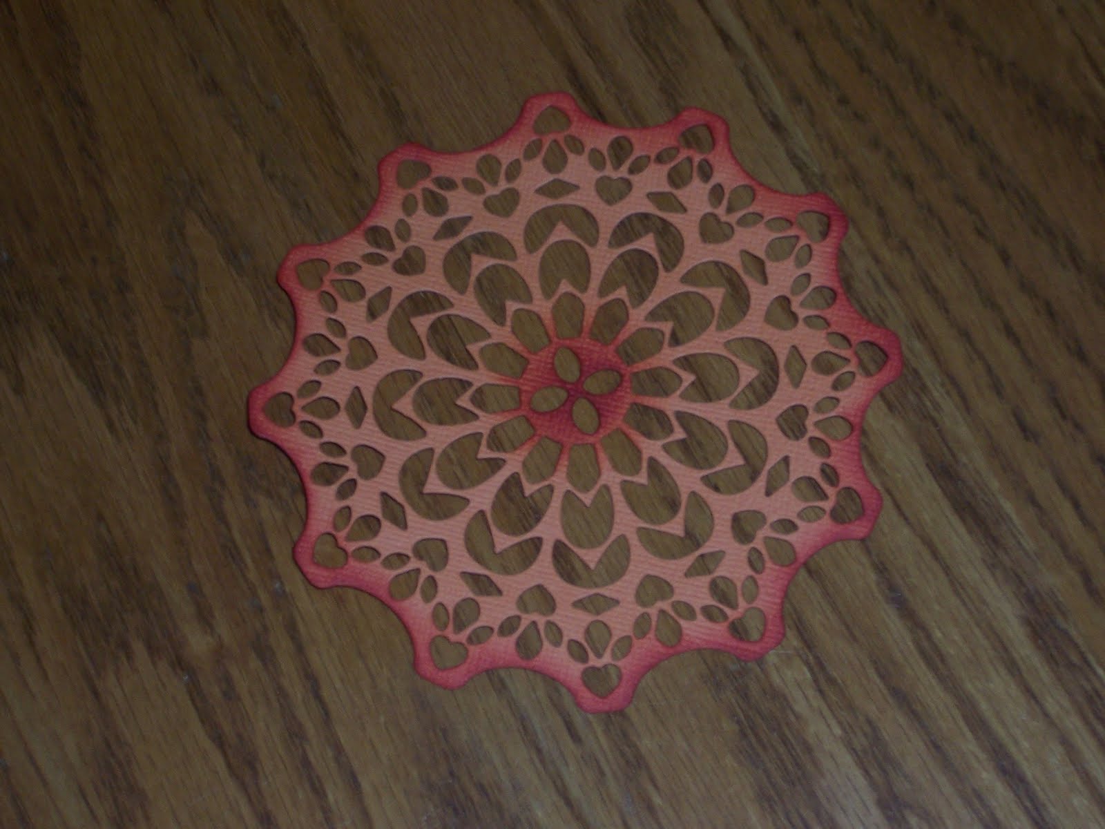 Cheryl's Card and Page Ideas: Doily die cut - Cheery Lynn Design