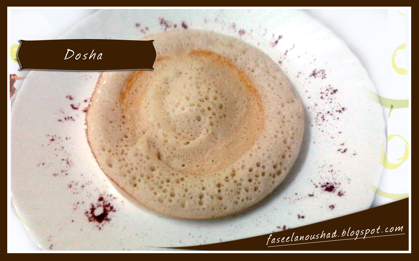 GOOD FOOD ENDS WITH GOOD TALK: Dosha