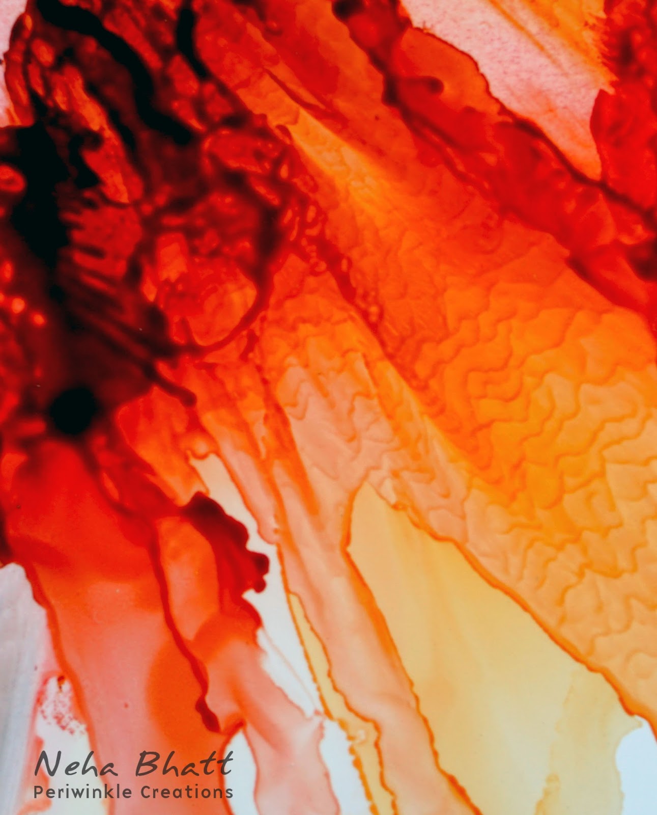 Periwinkle Creations: Alcohol inks on Yupo