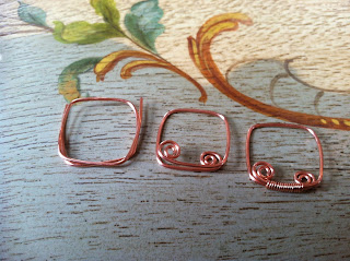 .: Tutorial- Square Wire Wrapped Jewelry Components