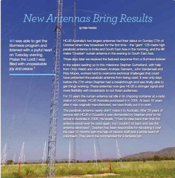 Shortwave Central: HCJB Australia New Antennas
