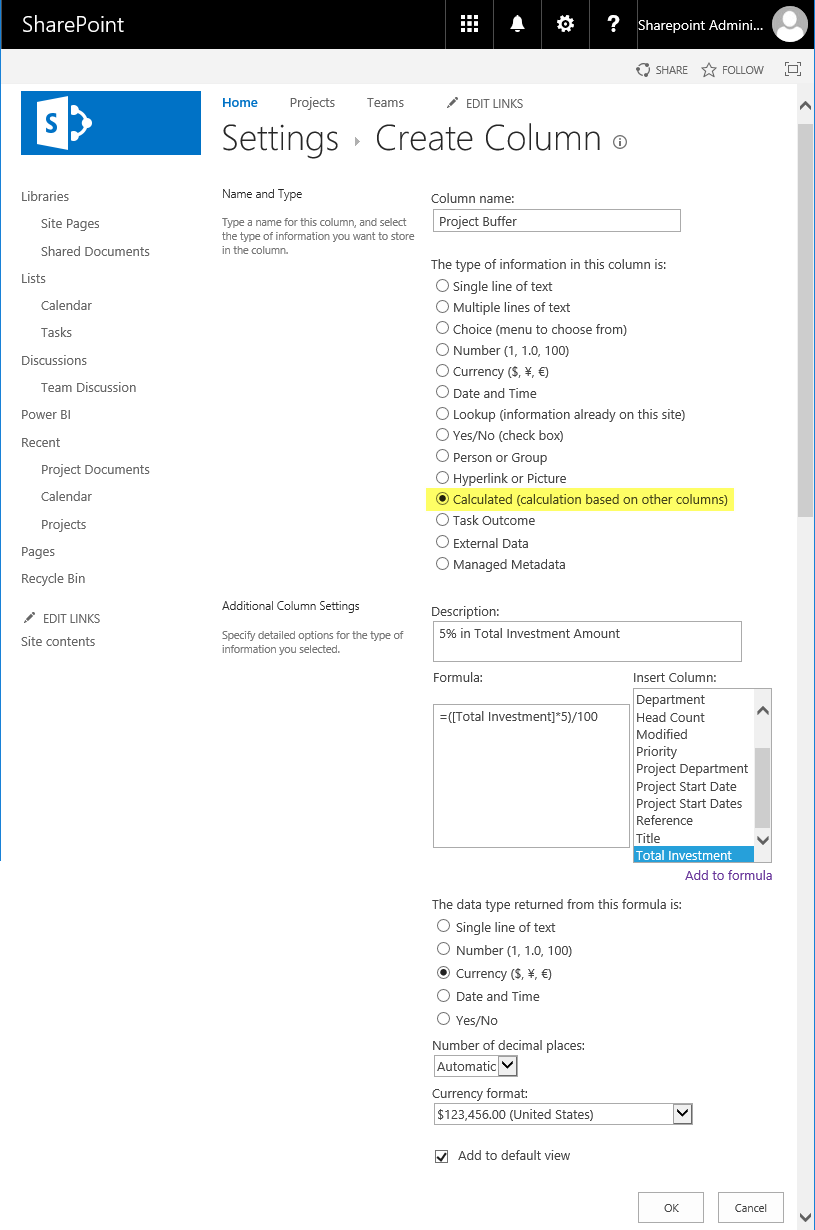 Sharepoint Online Add Calculated Column To List Using Powershell Sharepoint Diary 7809