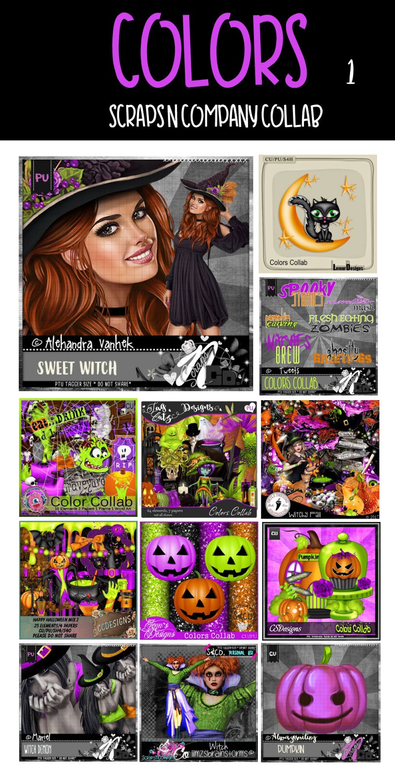 MarieLdesigns: Witch Demon - Colors Collab