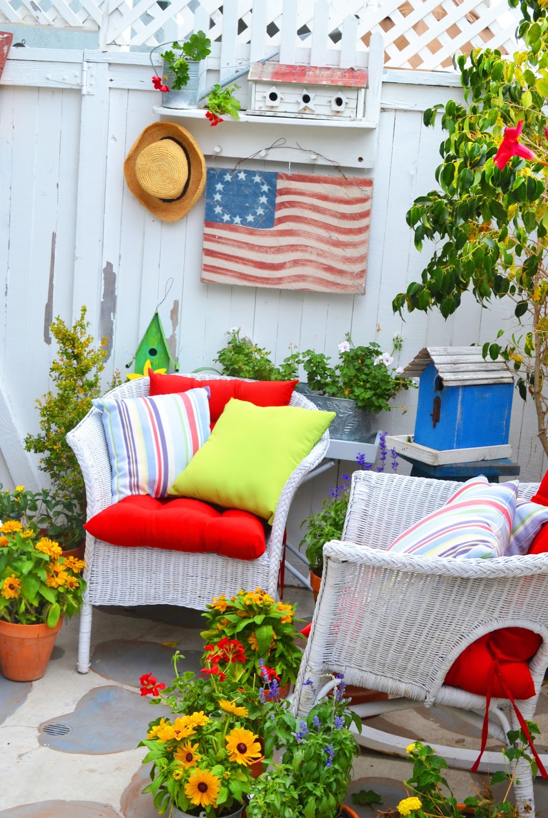 My Painted Garden: Adding Pops of Color and "Water-Wise" Garden Flowers