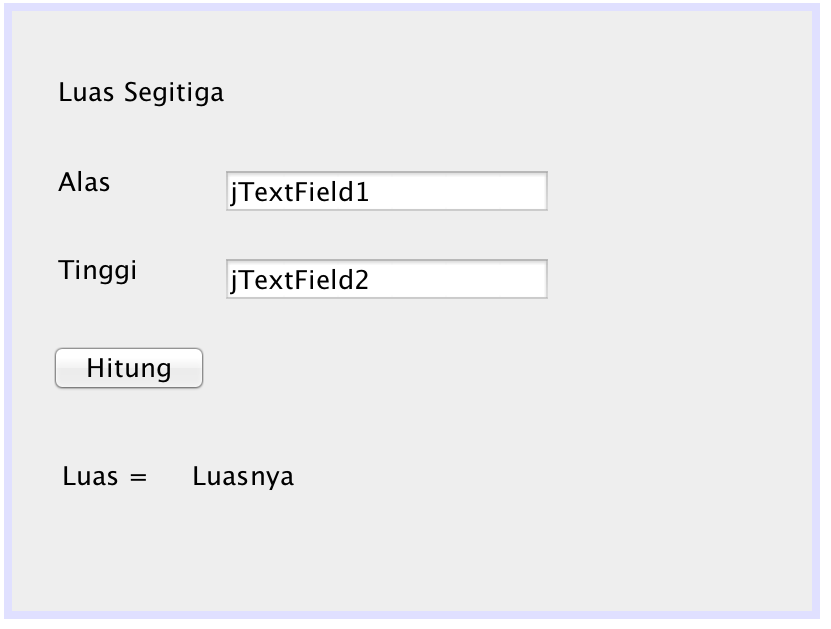 Membuat Aplikasi Luas Segitiga Dengan Java Netbeans ~ Ngoding Java
