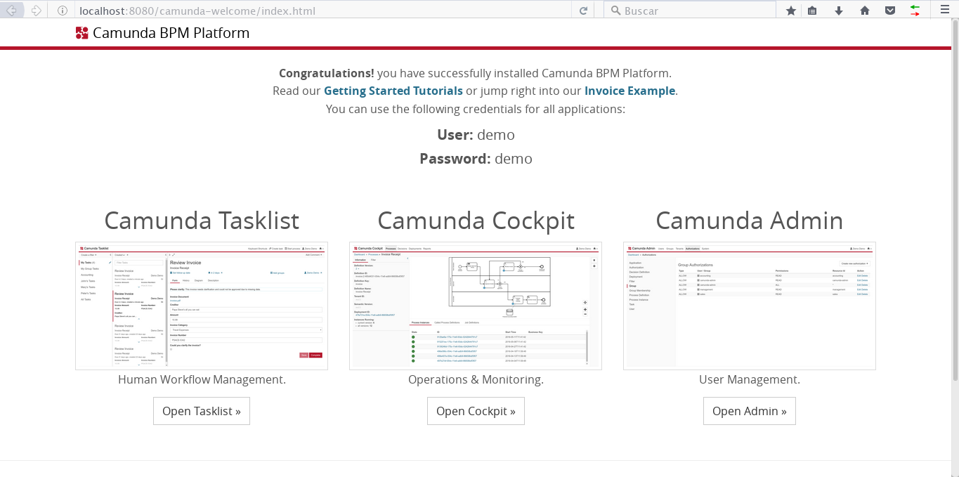 Primeros pasos con Camunda BPM...