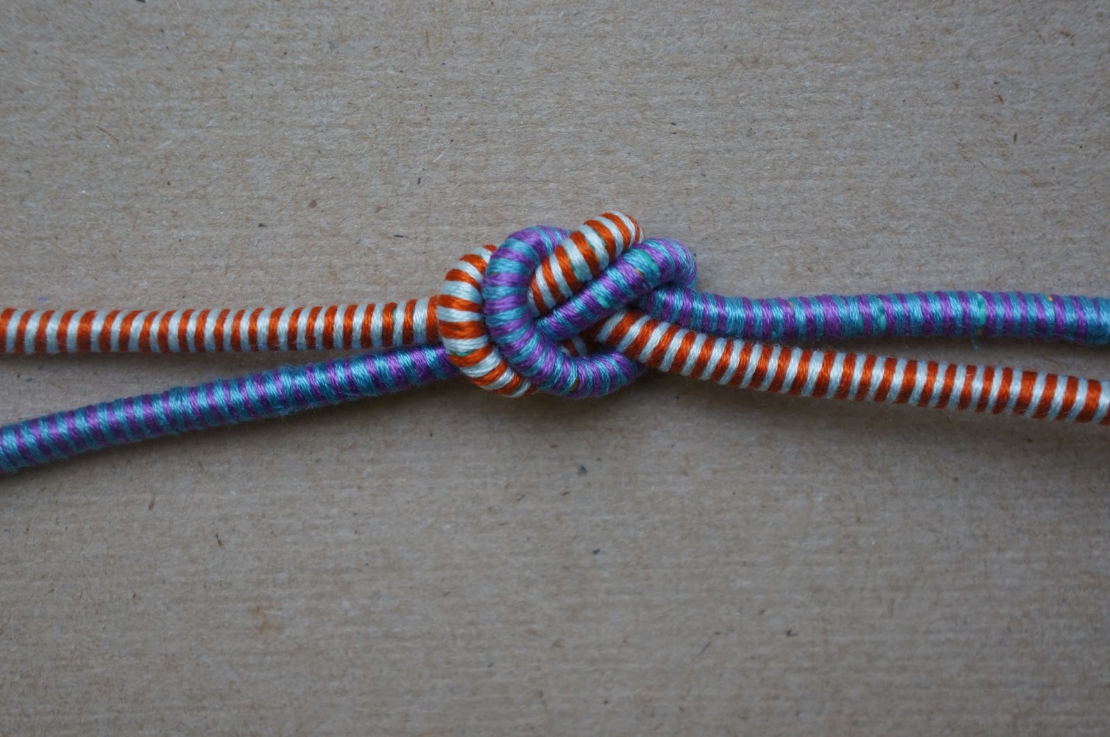 a few good things: diy wrapped and knotted cord bracelet.