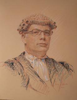 Life of a portrait painter: Portrait of a Barrister