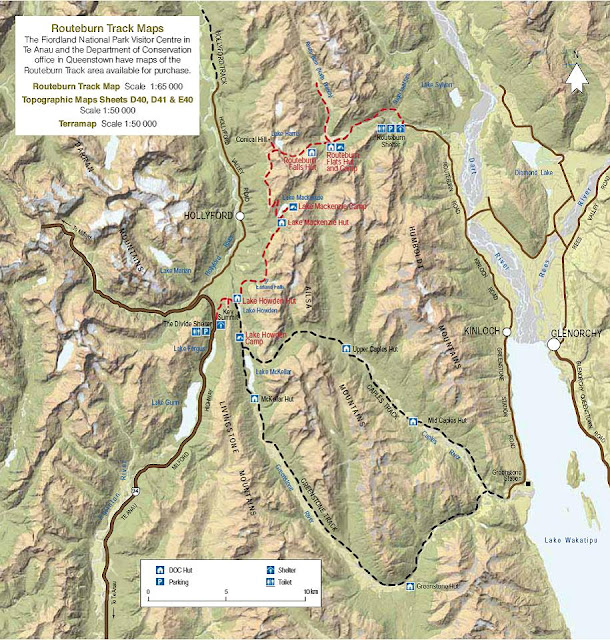 going over niagara paul's: NEW ZEALAND, ROUTEBURN TRACK, CONICAL HILL TRACK