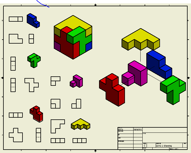 Sean Sung 3D CAD: Inventor Progress (Soma Cubes)