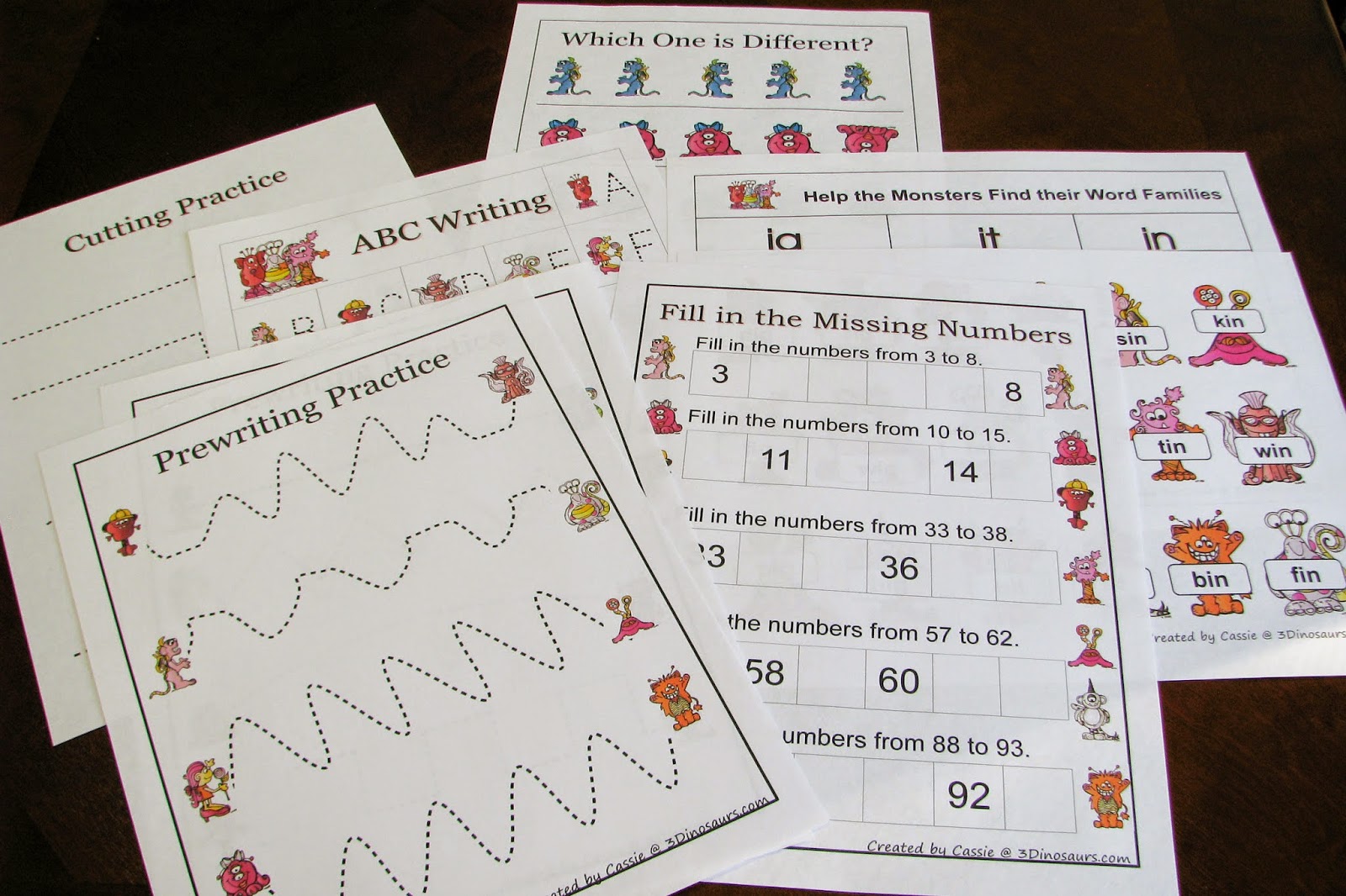 Mommy's Little Helper: Monster Preschool Theme