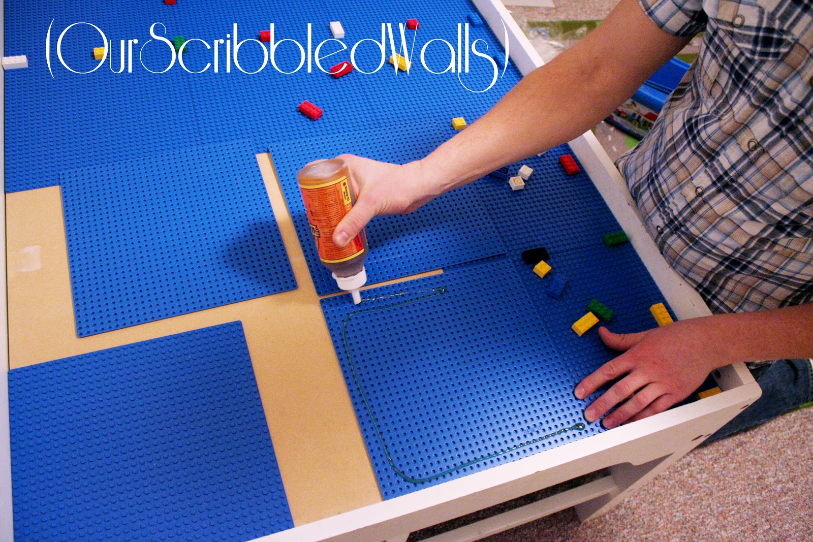 Our Scribbled Walls: DIY Lego (&Train) Table