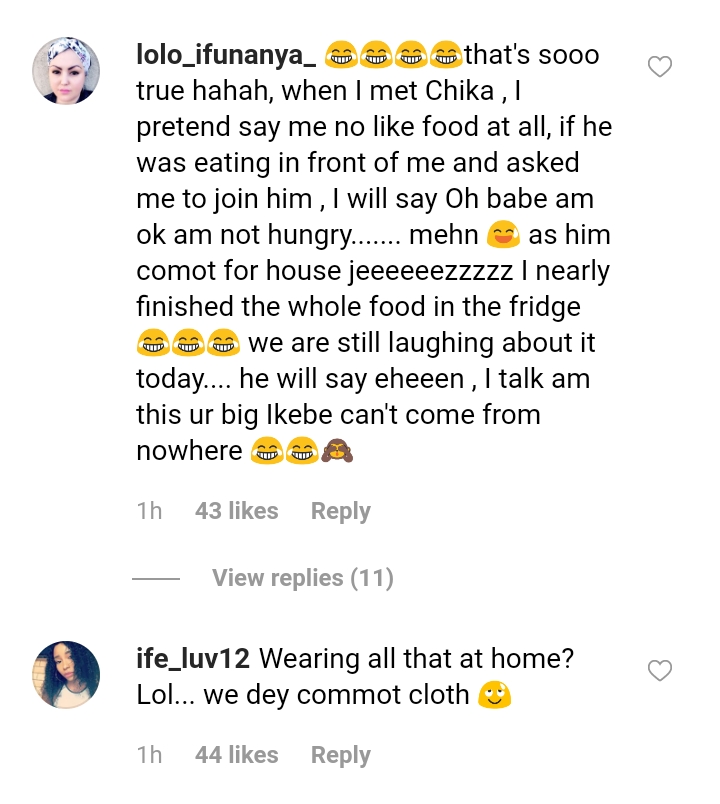 But when she got home, she became her real self and ate the real way ...