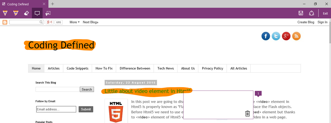 Create Web Note in Microsoft Edge Browser in Windows 10 - Coding Defined