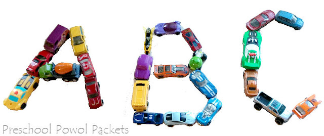 Learning Letters & Reading With Cars! | Preschool Powol Packets