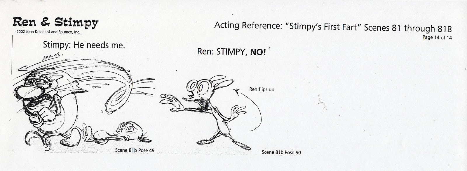 Flooby Nooby: Ren & Stimpy - Acting Reference: Stimpy’s First Fart