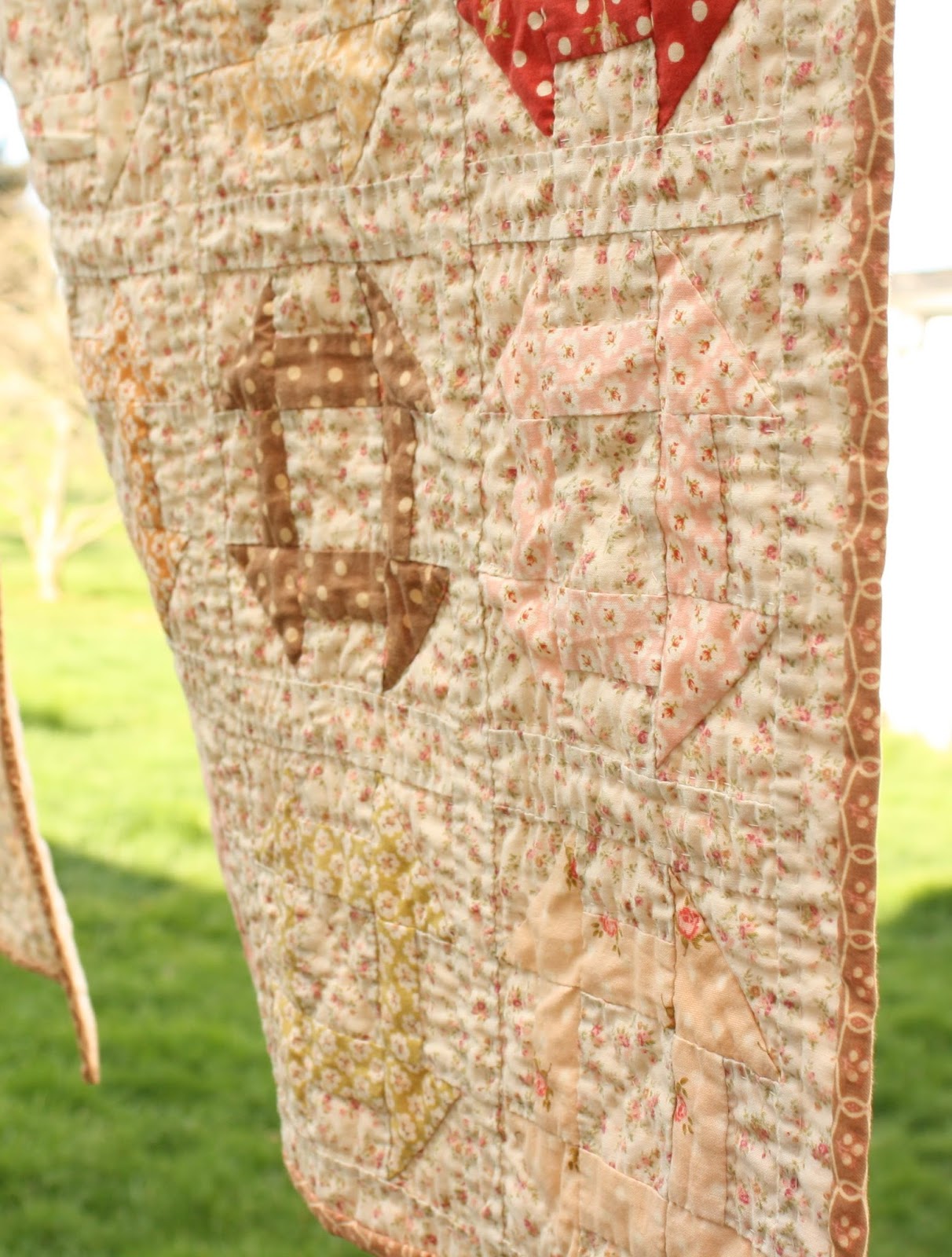 Why Not Sew? Quilts - Hand Pieced Quilt Blocks - Clover & Violet