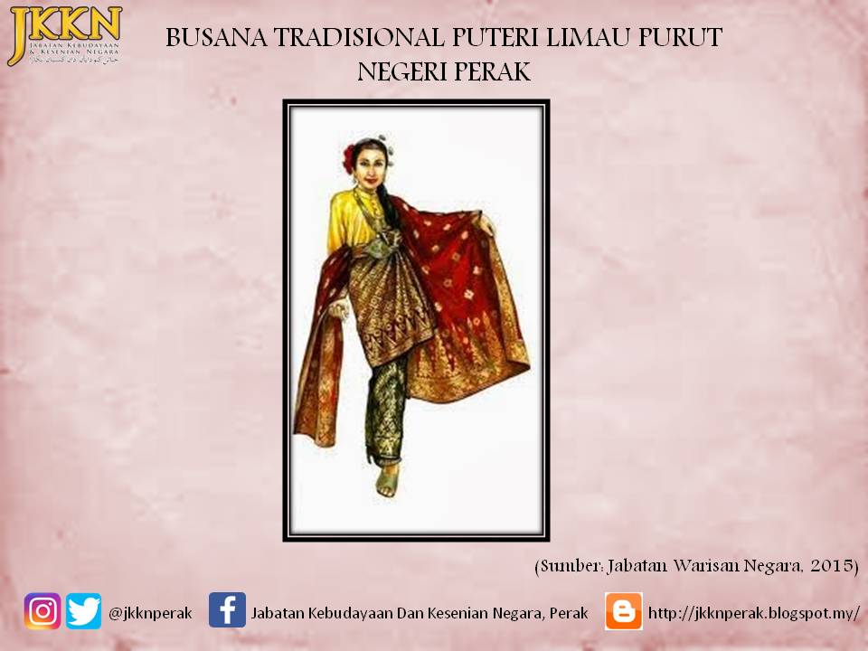 BUSANA TRADISIONAL PUTERI LIMAU PURUT NEGERI PERAK