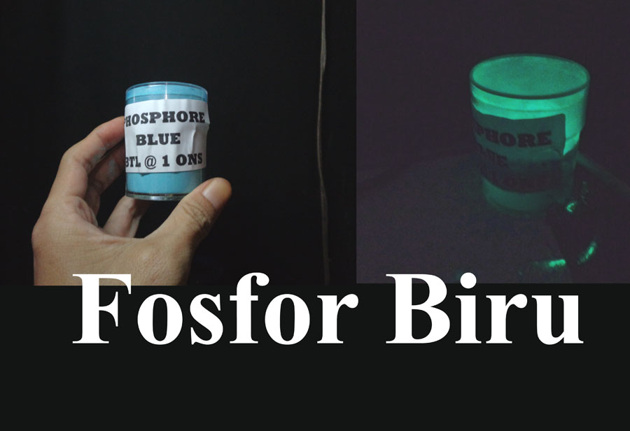 Jual Fosfor Original, Biru, Orange, White Purple untuk Airbrush