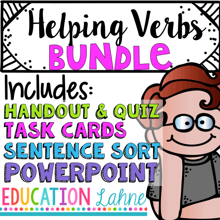 Best Seller Alert ----->>> Helping Verb Task Cards - Education Lahne