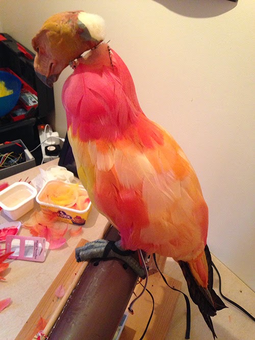 10 Digits: The Making of My "Fawkes the Phoenix" Puppet - Part 2