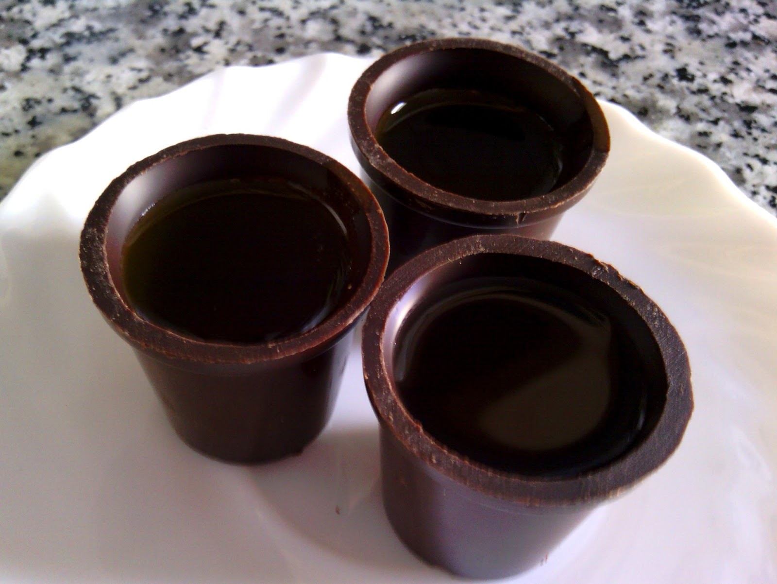 Dulcetopía: Chupitos de orujo con chocolate