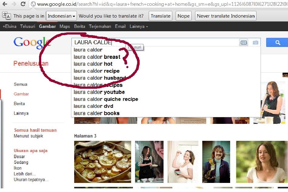 Why is the first thing that google wants me to know is Laura Calder's ...