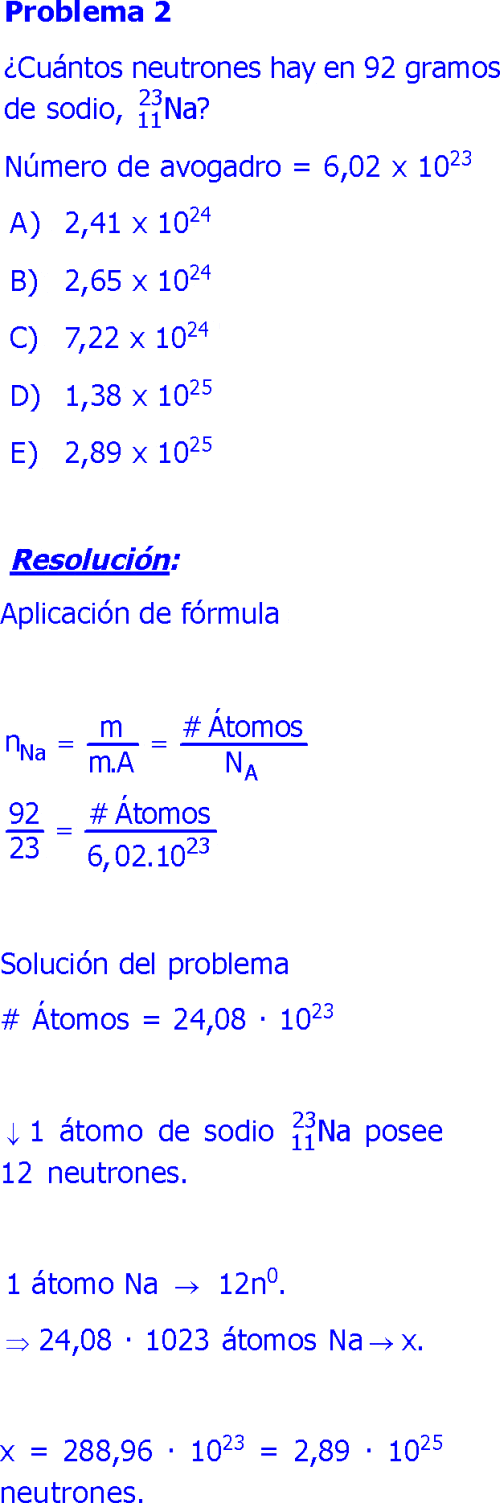 UNIDADES QUÍMICAS DE MASA EJERCICIOS RESUELTOS PDF