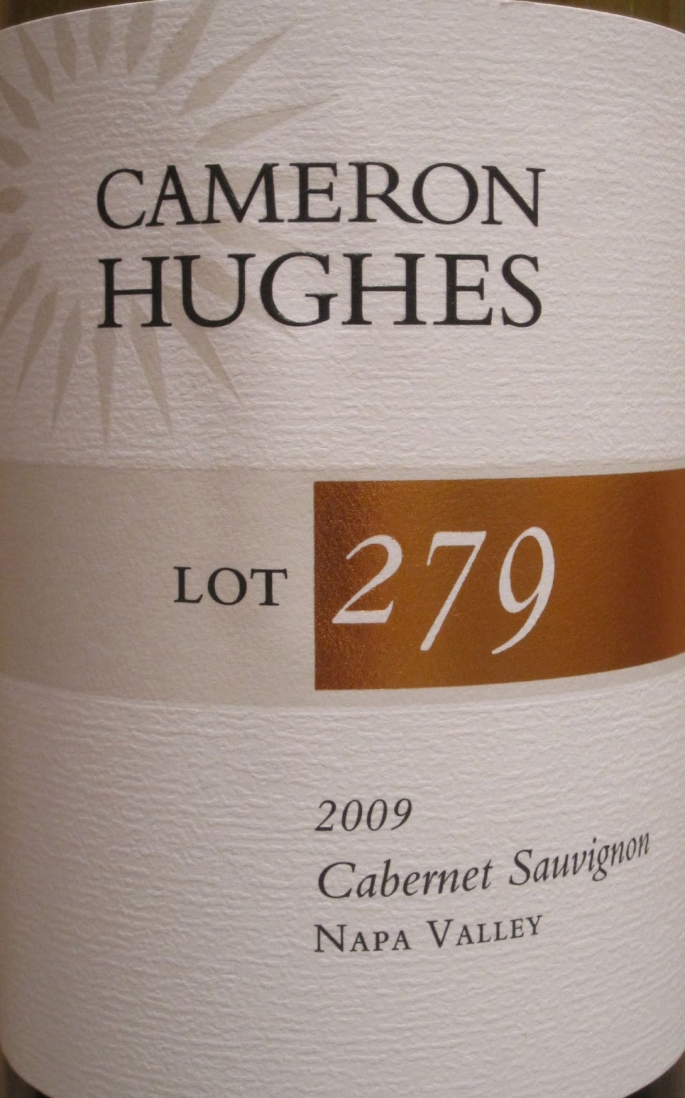 Simple Wine Talk: Cameron Hughes Lot 279, Cabernet Sauvignon '09 $20