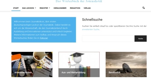 Journalistische Praxis: Journalistikon: Online-Wörterbuch für ...
