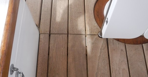 Chip & Debbie Willis on s\v Elegant'sea: Teak cockpit grate gets a coat ...