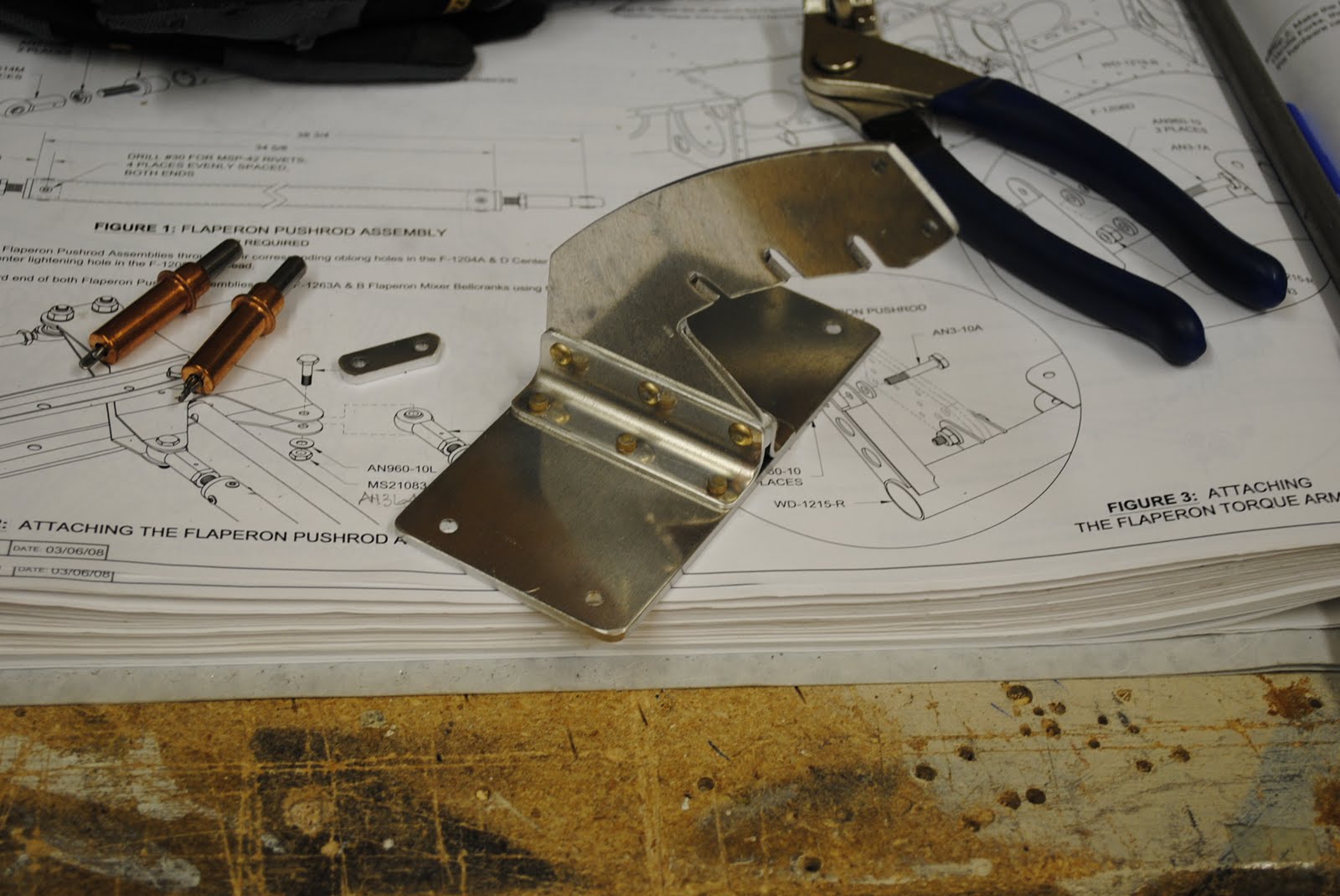 RV-12 Builder in Sandy, UT: Flap Detent Bracket and Assembly