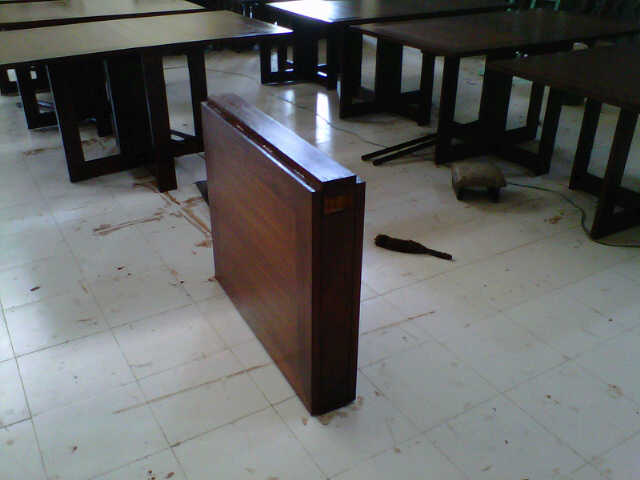 meja lipat minimalis dari kayu akasia, mindi dan jati | produsen ...