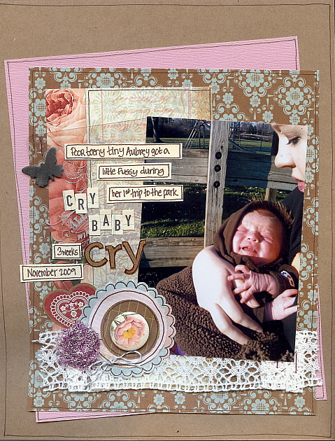 Scrap that Baby!: Prompt 28: Cry Baby Cry Baby