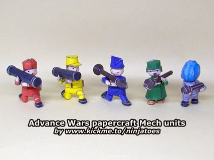 Advance Wars Mech Units Papercraft | Papercraft Paradise | PaperCrafts ...