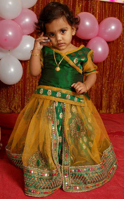 Kids Traditions: Fancy Net Langa