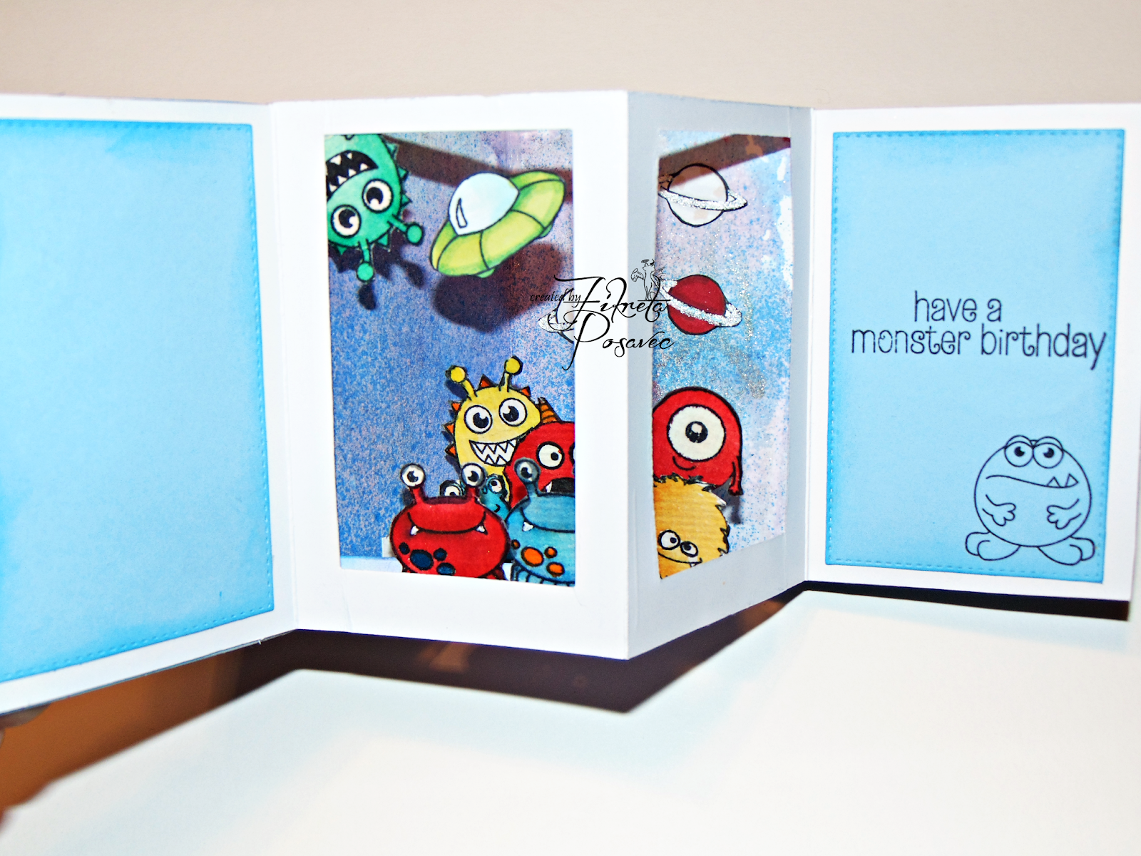 Monster card ~ Bad Kitty's Craft Room