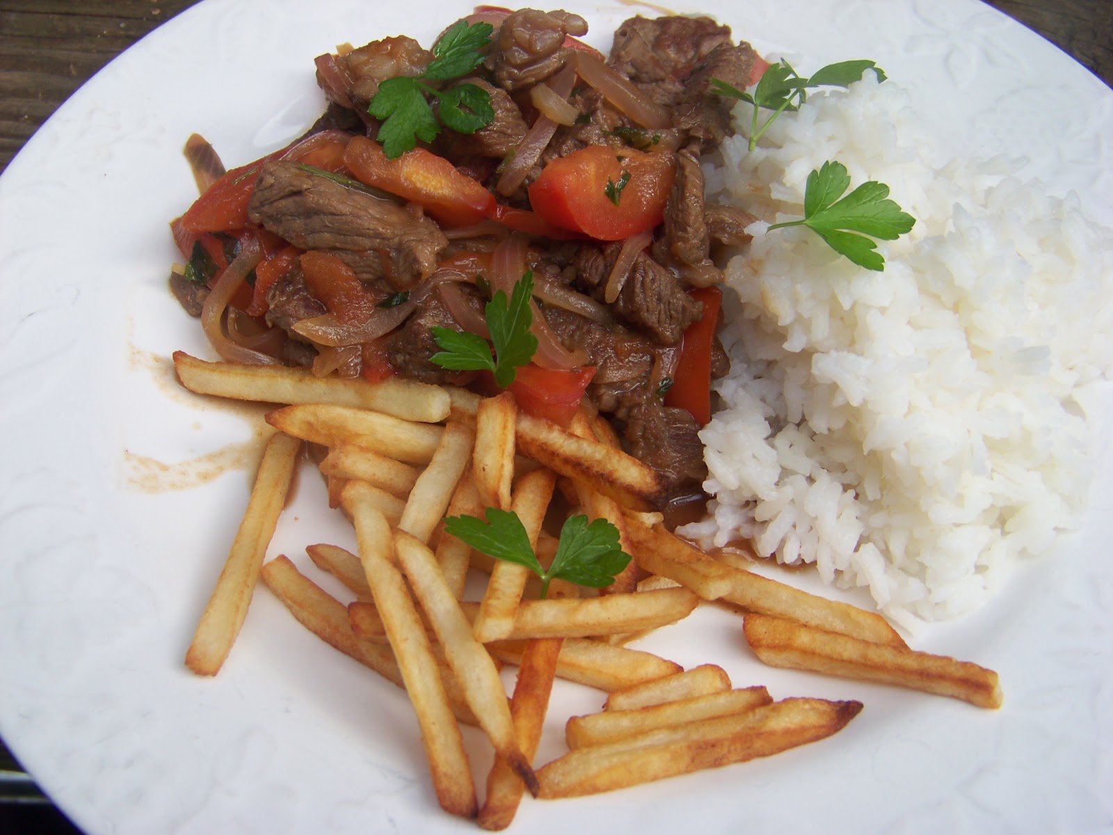 Tora's real food: Lomo saltado: First leg on the Grand Tour