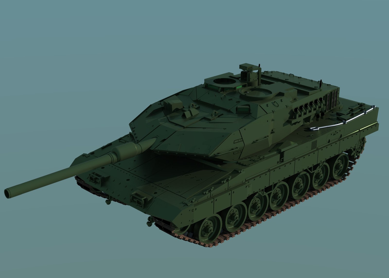 EVOLUTION DESIGNES: LEOPARD 2E MODELADO 3D TERMINADO