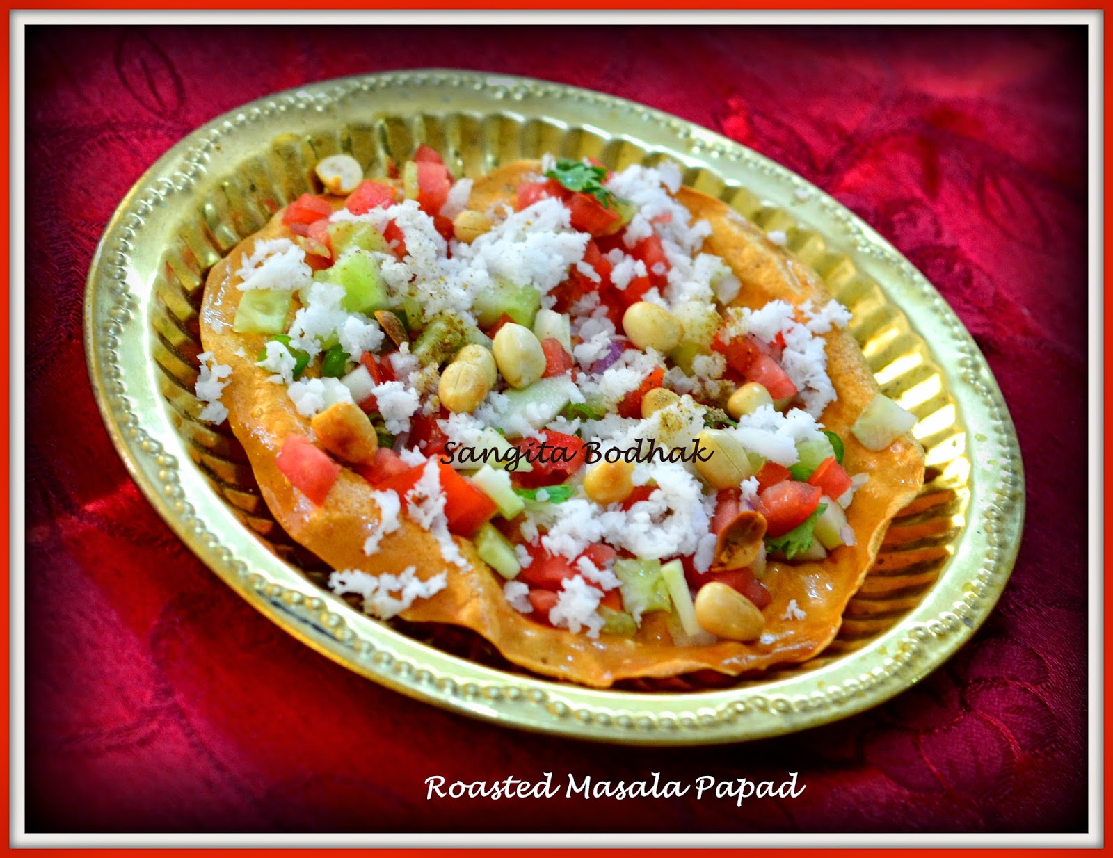 Chef Sangita's Food Mine: Roasted Masala Papad