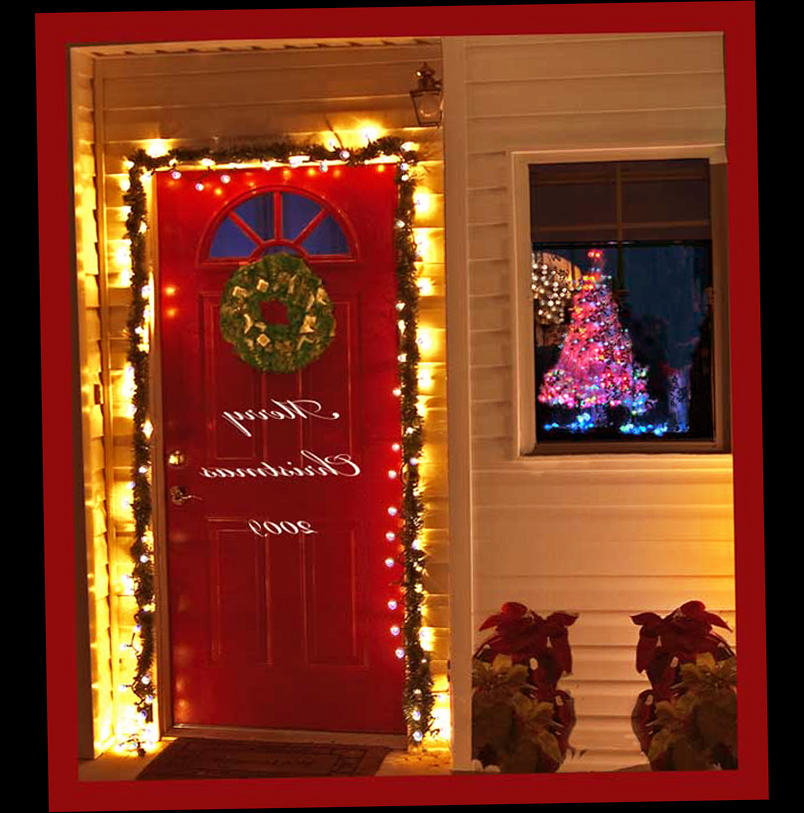 Christmas Front Door Porch Decorations - Ellecrafts Christmas Front Door Porch Decorations - Ellecrafts